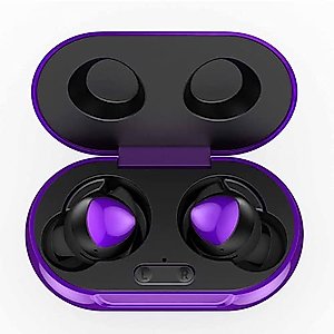 Urbanx Street Buds Plus True Bluetooth Earbud Headphones for BLU C5 - Wireless Earbuds w/Noise Isolation - Purple (US Version with Warranty)