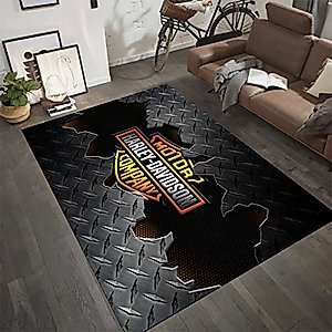 Harley Rug,Motorbike Rug,Eagle Rug,Rugs for Living Room,Rugs for Garage,Rugs for Bedroom,Teen's Room Rug,Aesthetic Rug,Custom Rug EC953.7(63”x94,5”)=160x240cm