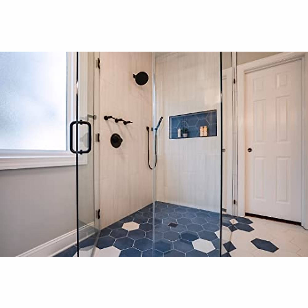 Square Wall Elbow for Hand Held Shower, Matte Black