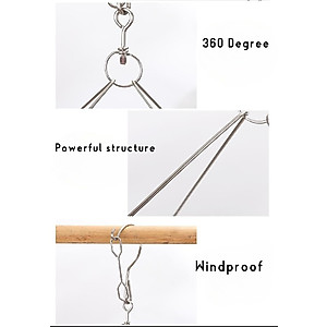 WudTus Sock Dryer Rack, Large Stainless Steel Laundry Drying Rack for Air Drying Sock Hanger, Underwear Hanger, Clothes Hangers (2 Pack Round)