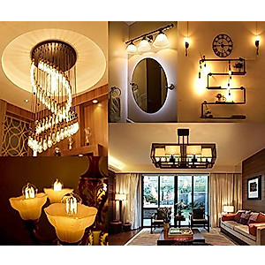 CRLight Dimmable LED Edison Bulb 4W 2700K Warm White, 400LM 40W Incandescent Equivalent Vintage ST64 / ST21 E26 Clear Glass LED Filament Bulbs, Pack of 6