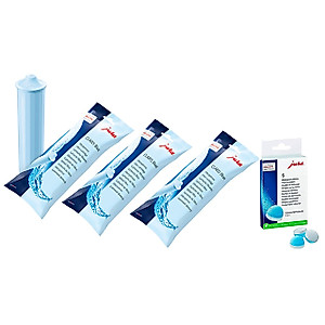 Jura Claris Blue Water Filter Cartridges (x3) and Cleaning Tablets (6 Tabletts) Combo Pack