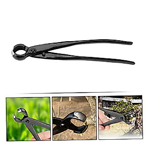 VILLCASE Bonsai Crystal Ball Scissors Round Concave Edges Pliers Branch Knob Cutter Concave Branch Cutter Pruners Tools Gardening Pruning Shears Japan Spherical High-carbon Steel