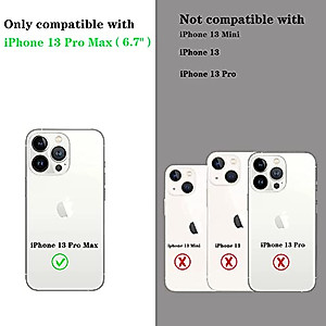 MInCYB Wallet Case Compatible with iPhone 13 Pro Max, Zipper Case with RFID Blocking Card Holder Slot, Magnetic Detachable Zipper Purse with Wristlet Strap, Leather Cover for iPhone 13 Pro Max. Red