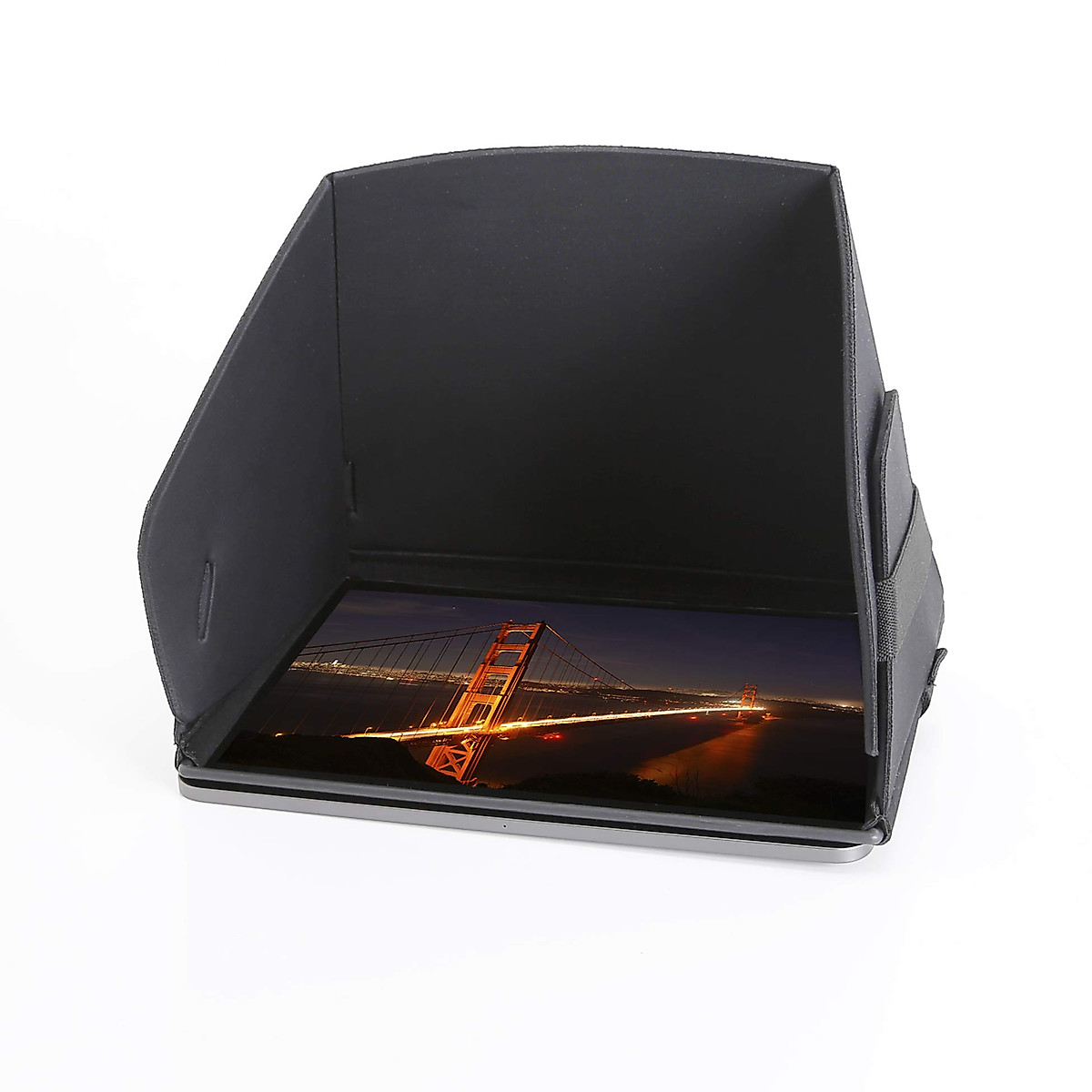 Collapsible Molded iPad Pro 11" Sun Shade and Privacy Hood - Compatible With iPad 11 Inch - Case Travel Cover - Sun Shield Protector Monitor Hood - MADE IN USA