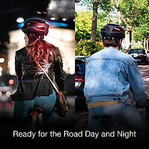 Lumos Ultra Smart Bike Helmet | Customizable Front and Back LED Lights with Turn Signals | Road Bicycle Helmets for Adults: Men, Women (Without MIPS)