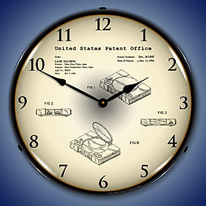 Collectable Sign and Clock Gaming Console Game 1994 24 of 29 Gaming Patents Clocks