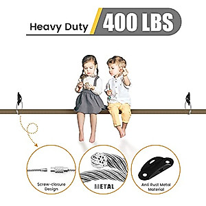 Furniture Anchors (10 Pack) Anti Tip Furniture Straps for Baby Proofing, 400lbs Tension Earthquake Resistant Metal Straps, Furniture Wall Anchor Prevent Baby Pet from Falling Furniture