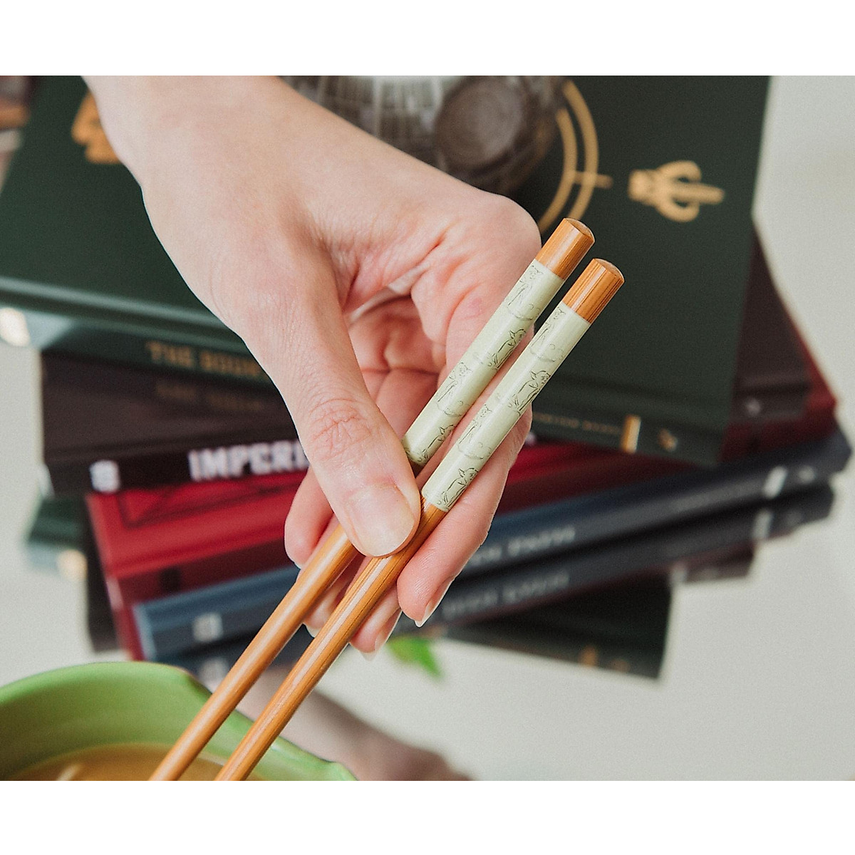 Star Wars Yoda "May The Force Be With You" Ceramic Ramen Bowl and Chopstick Set