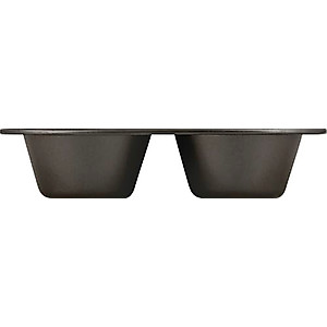 Good Cook 04033 Non-Stick Texas Muffin Pan, Steel, 3-1/2 in Dia x 16-1/2 in L x 10 in W x 8.7 in H