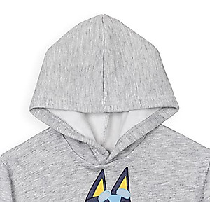 Bluey Toddler Boys Fleece Hoodie and Pants Outfit Set Grey/Blue 3T