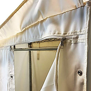 Portable Garment Rolling Rack Cover - Protect Your Clothes From Dust Keep Your Room Looking Organized (Cover Only) - 36"Wx18"Dx68"H