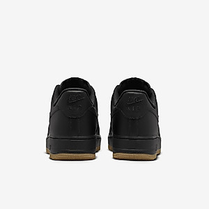 Nike Men's Air Force 1 Low '07 Shoe, Black/Gum Light Brown/Black, 9