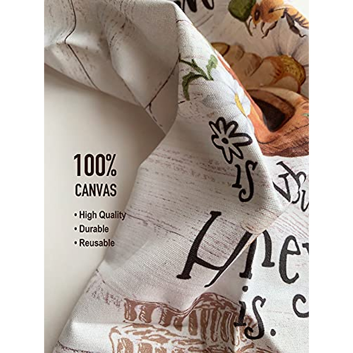 Hglian Grocery Plastic Bag Holder and Dispenser Cute Plastic bags Organizer Garbage Shopping Trash bags Storage Container Bee Daisy Farmhouse Kitchen Décor-Home is Where Your Honey is