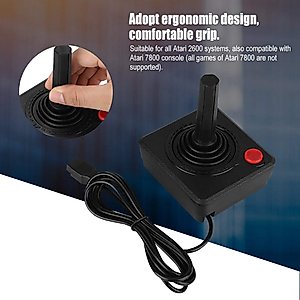 Joystick，Easy to Use Joystick Replacement，3D Analog Thumb Controller, ABS Joystick Replacement Controller for Atari 2600 Game Home Office Gift, 3.78 x 3.35 x 4.57in