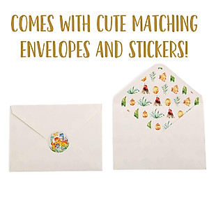 VNS Creations Dinosaur Thank You Cards – 30 Cute Dinosaur Cards with Envelopes & Stickers for Kids Birthday, Toddler Thank You Notes, and Baby Shower Thank You Cards