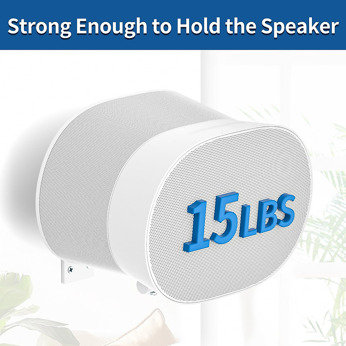 Speaker Mount Bracket for Sonos Era 300 Wall Mount Shelf with Kits Easy to Install - Metal Speaker Mount Mounting Bracket Compatible with Sonos Era 300 Mount for Saving Space, White