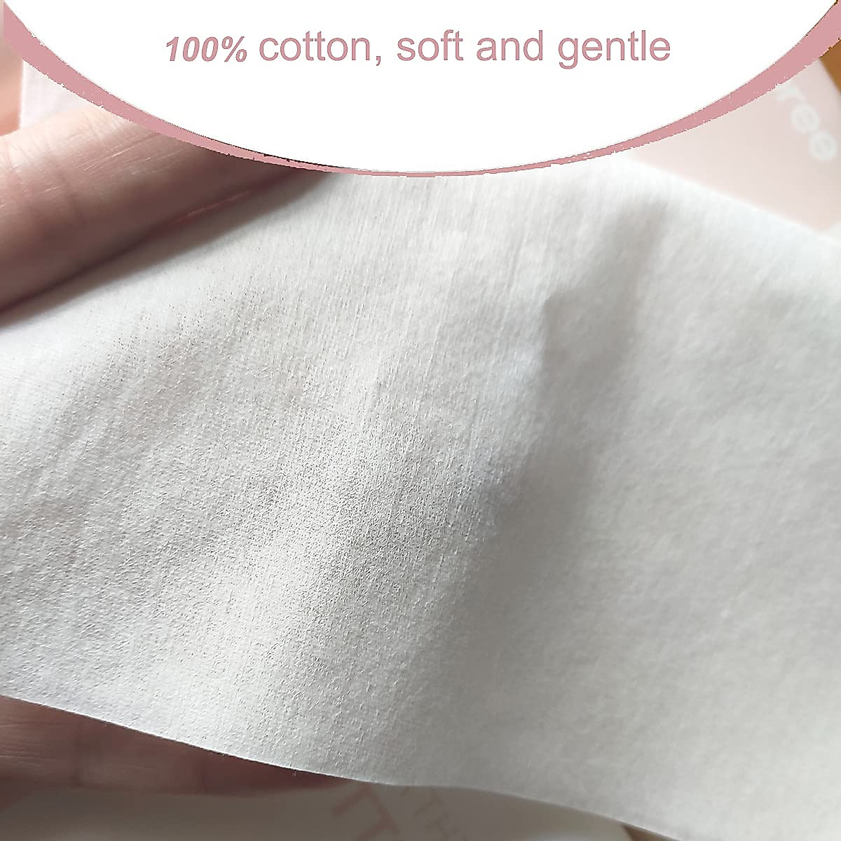 Extra Thick Cotton Tissue Careboree Face Drying Towel for Men Women Kids Disposable Dry Wipes Unscented Makeup Removing (3 pack)