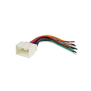 Scosche FD16B Compatible with Select 1998-2011 Ford Power/Speaker Connector / Wire Harness for Aftermarket Stereo Installation with Color Coded Wires White