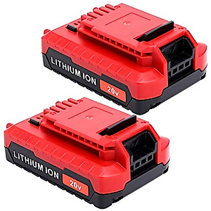 ELEFLY 2 Pack 20V Max 3.0Ah Battery Replacement for Porter Cable 20V Lithium Battery PCC680L PCC681L PCC682L PCC685L PCC660B PCC790B 20V Cordless Power Tools Battery