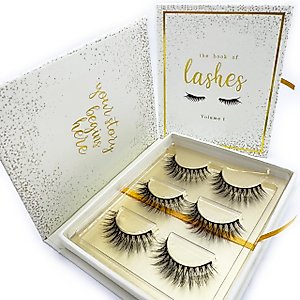 The Book of Lashes: Volume 1 - (Reusable False Eyelashes) - (Cruelty Free) - (3 Pairs)