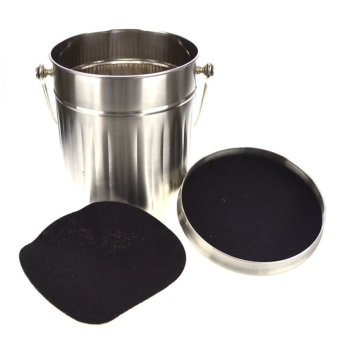 Kitchen Craft Large Food Waste Bin, Stainless Steel, 5 Litre