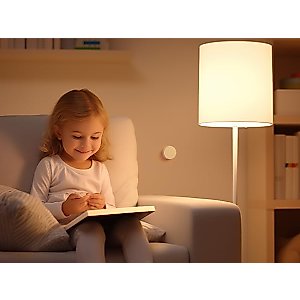 Linkind Smart Button, Bluetooth Light Switch, Exclusive AiDot Smart Bulb, Smart Light Bulbs Dimmer Switch, Remote Button Control, On Off Power Switch, 98FT RF Range, Wire-Free, 1 Pack