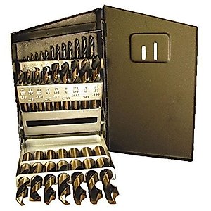 Viking Drill and Tool 66490 SPT-29 Type 260-UB 135 Degree Split Point Mag Super Premium Screw Machine Length Drill Set