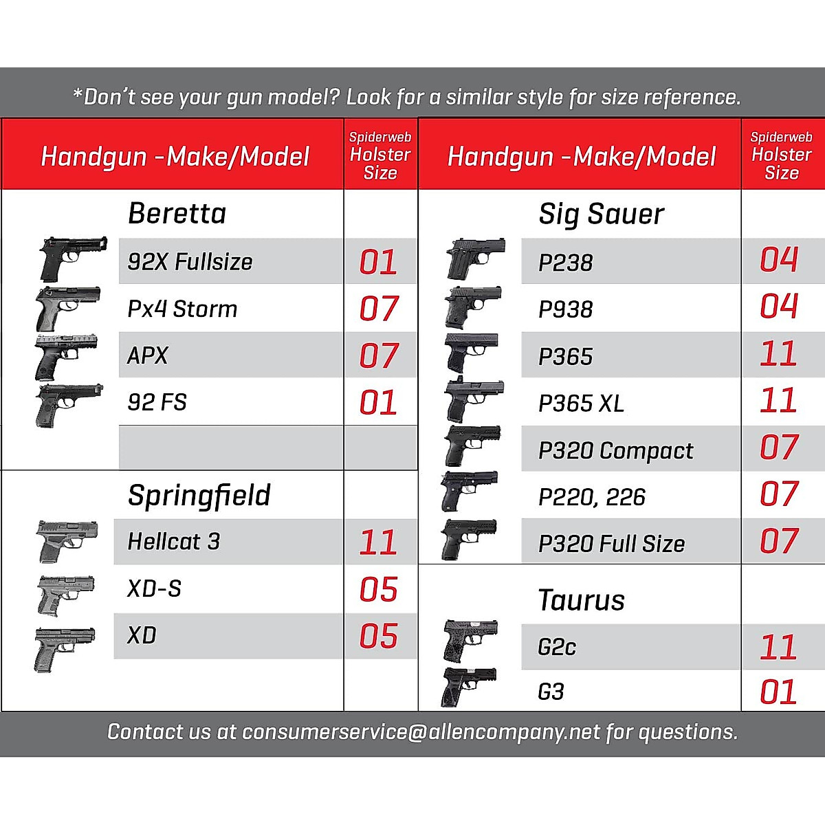 Allen Company Spiderweb™ in-The-Pocket Conceal Carry Gun Holster, Ambidextrous, S&W Bodyguard 380, Ruger LCP, Sig Sauer P238 & P938, Black
