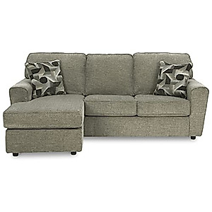 Signature Design by Ashley Cascilla Casual Sofa Chaise, Light Gray