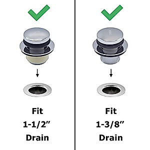 Gold-Hao-the-bathroom Tip-Toe Bath Drain Trim Kit (Chrome)