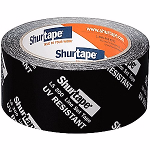 Shurtape LS 300 HVAC Line Set Tape, 55m Length x 48mm Width, Black (Pack of 1)