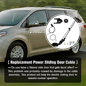 Mango S Power Sliding Right Passenger Side Door Spool Control Cable 85620-08042 924-550 69631-08030 For 2004-2006 Toyota Sienna 3.3L DOHC V6 24V 3MZFE 2007-2010 Toyota Sienna 3.5L DOHC V6 24V 2GRFE