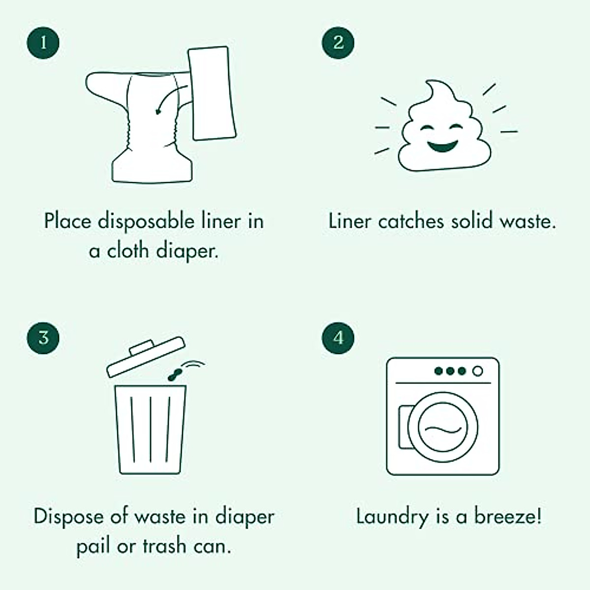 Naturally Natures Bamboo Disposable Diaper Liners (6PK) 600 Sheets Gentle and Soft, Chlorine and Dye-Free, Unscented, Biodegradable Inserts (Set of 6) 600 Liners