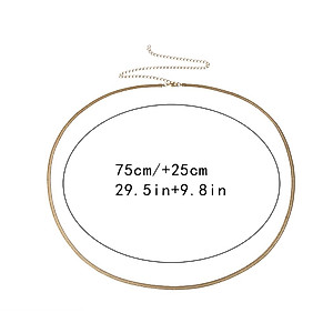 Bomine Flat Snake Waist Belly Chains Dress Shiny Sexy Bikini Body Chains Body Jewelry Nightclub Beach for Women and Girls (Gold), Free sizes