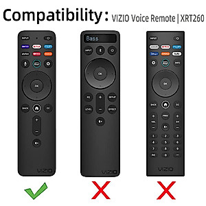 Silicone Cover for VIZIO XRT260 Smart TV Remote VIZIO XRT260 Silicone Case Cover Shockproof Anti Slip Silicone Skin Sleeve with Lanyard(Pink)