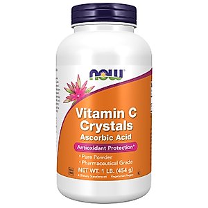 NOW Supplements, Vitamin C Crystals (Ascorbic Acid) Powder , Antioxidant Protection*, 1-Pound
