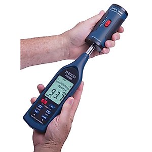 Reed Instruments R8090 (SC-05) Sound Level Calibrator for 1/2" Diameter Microphones, +/-0.5dB Accuracy,Black