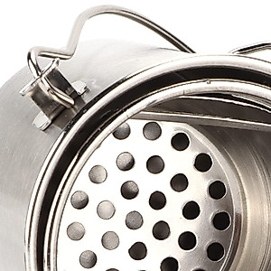 Paint Brush Washer, Stainless Steel Paint Brush Cleaner with Double Dipper Container Cup Paint Brush Holder Paint Brush Cleaner Rinse Cup