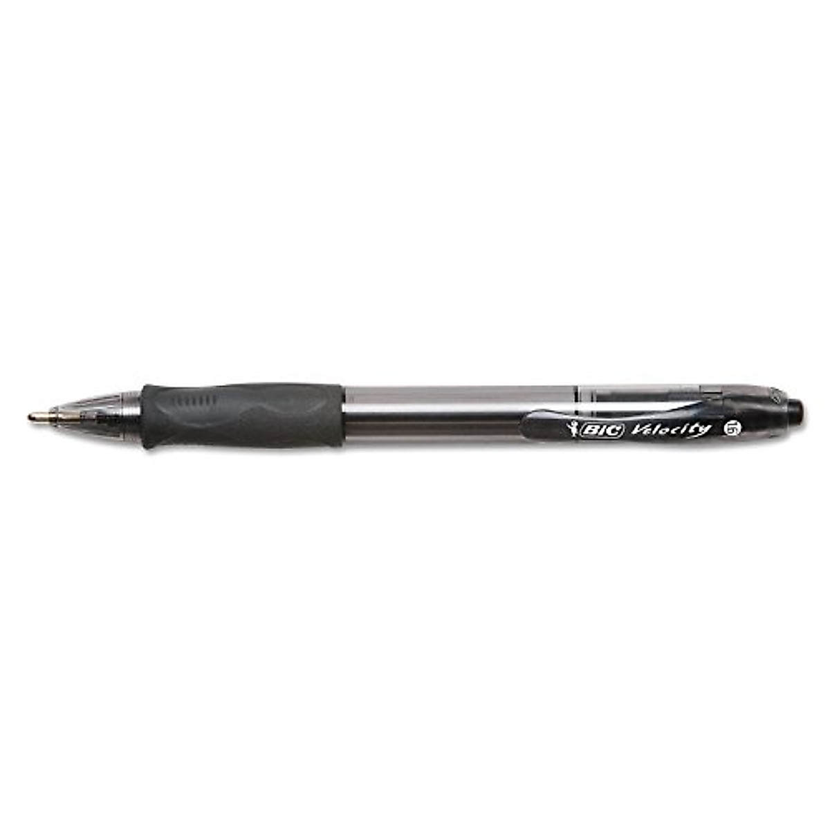 BIC Vlgb11bk Velocity Retractable Ballpoint Pen, Black Ink, 1.6Mm, Bold, Dozen