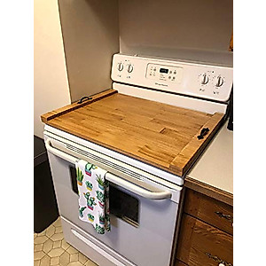 Rustic Stove Top Cover, Wooden Tray For Stove, Wood Stove Top Tray, Stove Tray, Decorative Tray