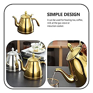Luxshiny stainless steel teapot stove tea kettle tea kettle for stove cooking oil keeper whistling water kettle induction kettle Teakettle for Induction Cooker make tea olive oil Hourglass