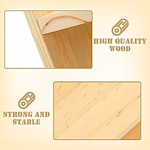 Barydat Arched Wood Wall Shelf 4 Tiers Boho Wall Shelves Curved Wall Mount Wooden Bookshelf for Wall Living Room Bathroom Decor Storage, 12" D x 30" W x 5.5" H