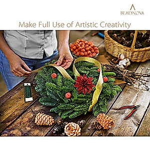 BEADNOVA Floral Wire 38 Yards Paddle Wire 22 Gauge Florist Wire Wreath Wire for Wreath Making Craft Floral Flower Arrangements Garland