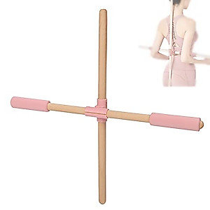 Yoga Sticks Posture Corrector, Yoga Stick Stretching for Posture, Multipurpose Posture Correction Wooden Sticks, Open Shoulders and Open Back, Under 1.2m/47.24''(19.7in)
