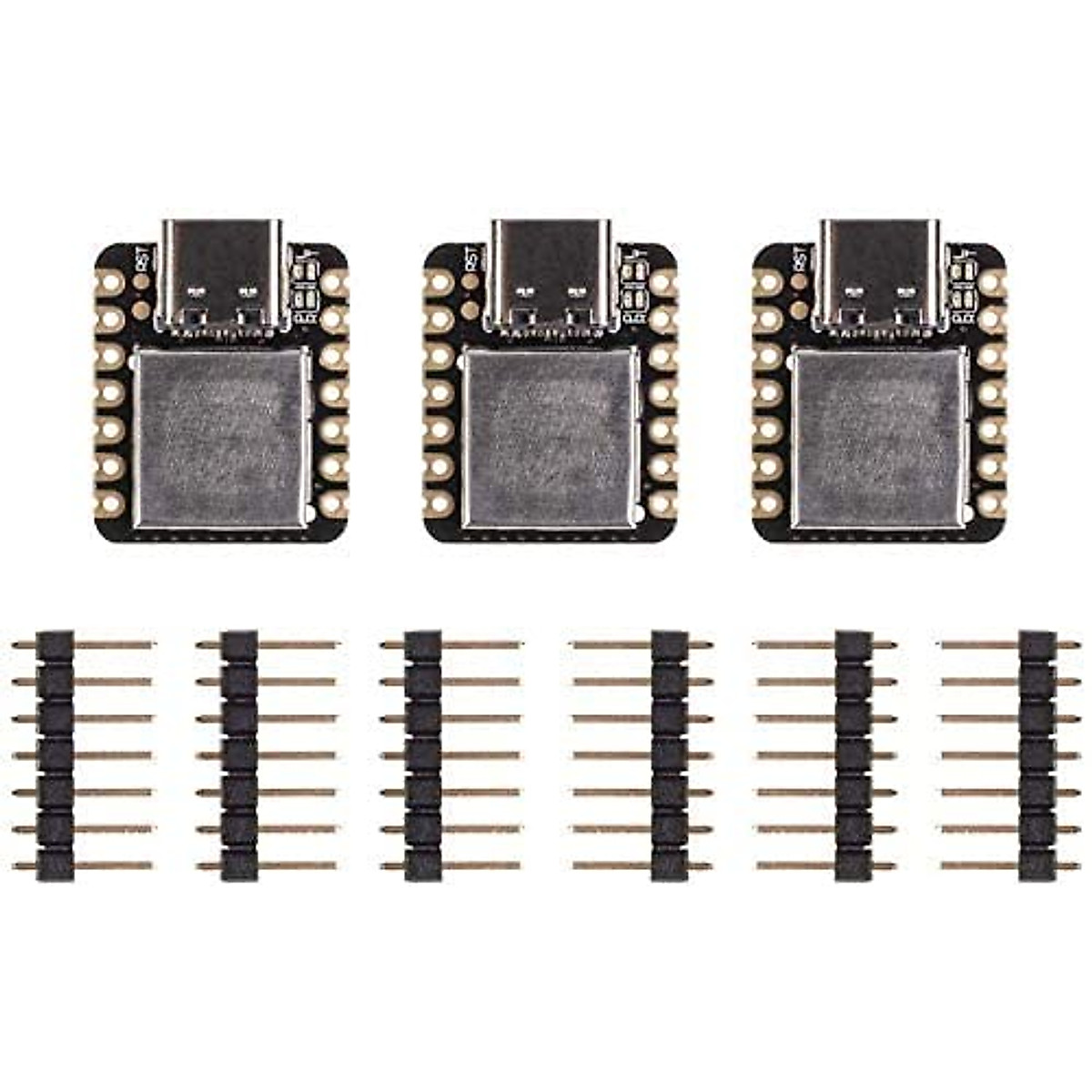 Seeed Studio XIAO SAMD21 The Smallest Arduino Microcontroller Based on SAMD21nwith Rich Interfaces for Wearable Devices, 100% Arduino IDE Compatible, Desiged for Projects Need Arduino Micro, 3pcs.