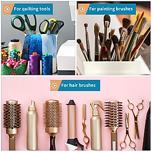 Sanbege Ceramic Utensil Crock with Ice Crack Pattern, 6.8" Large Kitchenware Caddy, Utility Utensil Holder for Cooking Tools, Makeup Brushes, Flowers, Wine Bucket (Cream White)