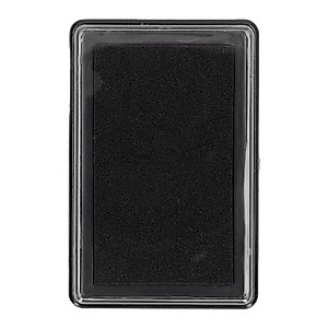 TOPINCN Baby Footprint Ink Pad, Ink Pad for Baby Footprint Baby Handprint Ink Pad with Paper Print Pad Create Impressive Keepsake Stamp Baby Shower Registry Gift(Black Ink)