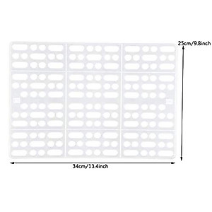 Rabbit Feet Pad,Hole Leak Water Design for Plastic Bunny Feet Pad Playpen Feet Mats Plastic Rabbit Cage Mat for Rabbit Guinea Pig Hamster Chinchilla Ferret(4 Pcs)