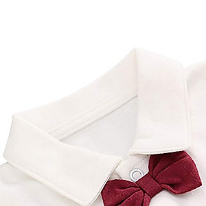 famuka Little Boy Suit Toddler Outfit Baby Gentleman Tuxedo Three-Piece Formal Shirt Set 1-5 Years (Grey, 2-3T)